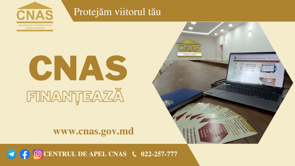 CNAS a executat finanțarea unui șir de prestații sociale